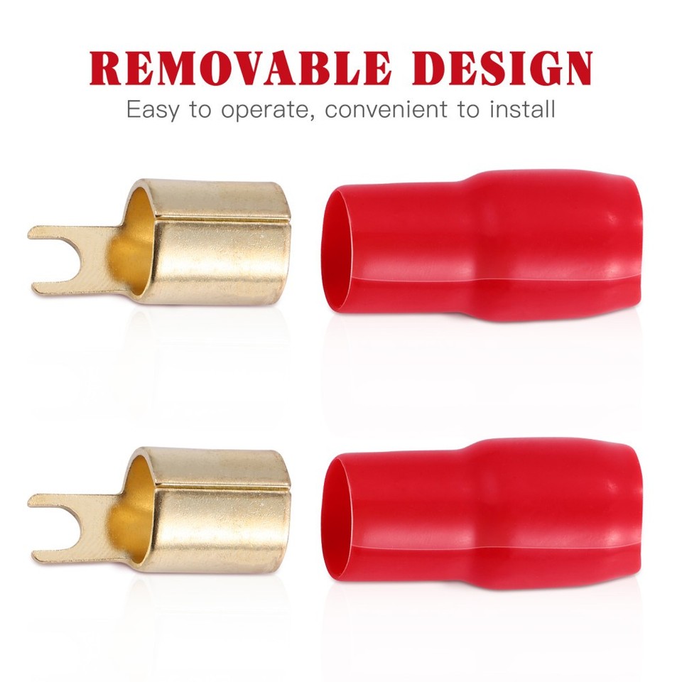 Audio Terminal Block Spade Connectors for Speaker Wire Harness Gauge ...