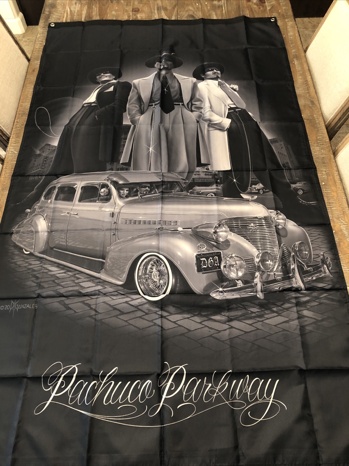 DGA Banners Pachuco Parkway Banner Black 3' x 5' | eBay