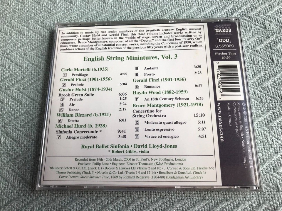 ENGLISH STRING MINIATURES: Vol. 3 (CD, 2001, NAXOS) 747313506927| eBay