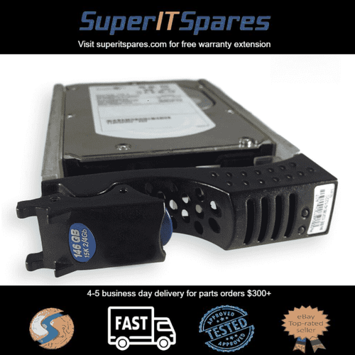 005048602 EMC 146Gb 15K Fibre Channel Hard Disk Drive CX-2G15-146 inc ...