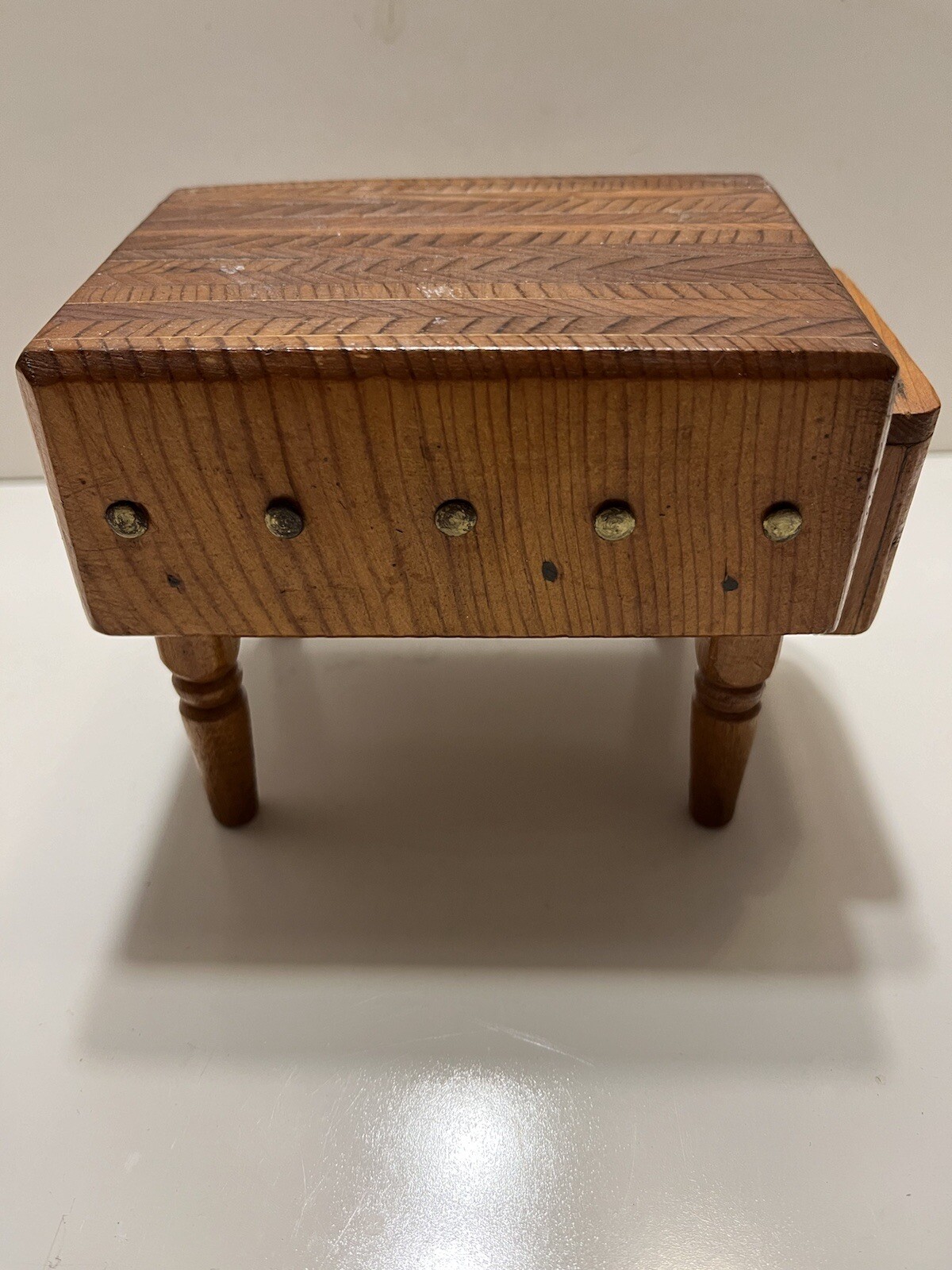 Vintage Salesman Sample Miniature Butcher Block | eBay