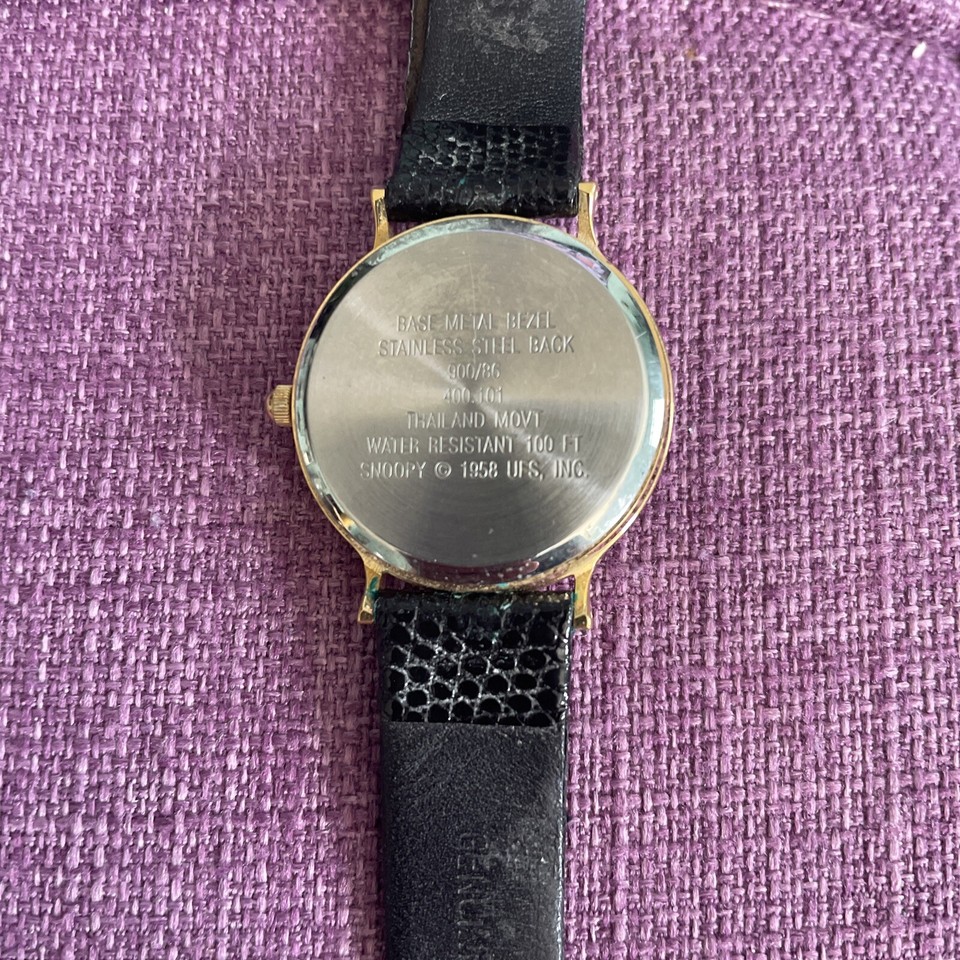 Vintage Snoopy Peanuts Armitron Watch Met Life Insurance Needs Battery ...