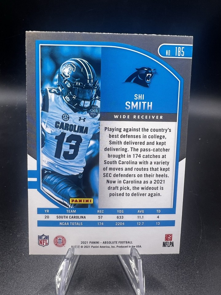 2021 Panini Absolute Football Base Rookie Card #185 Shi Smith RC ...