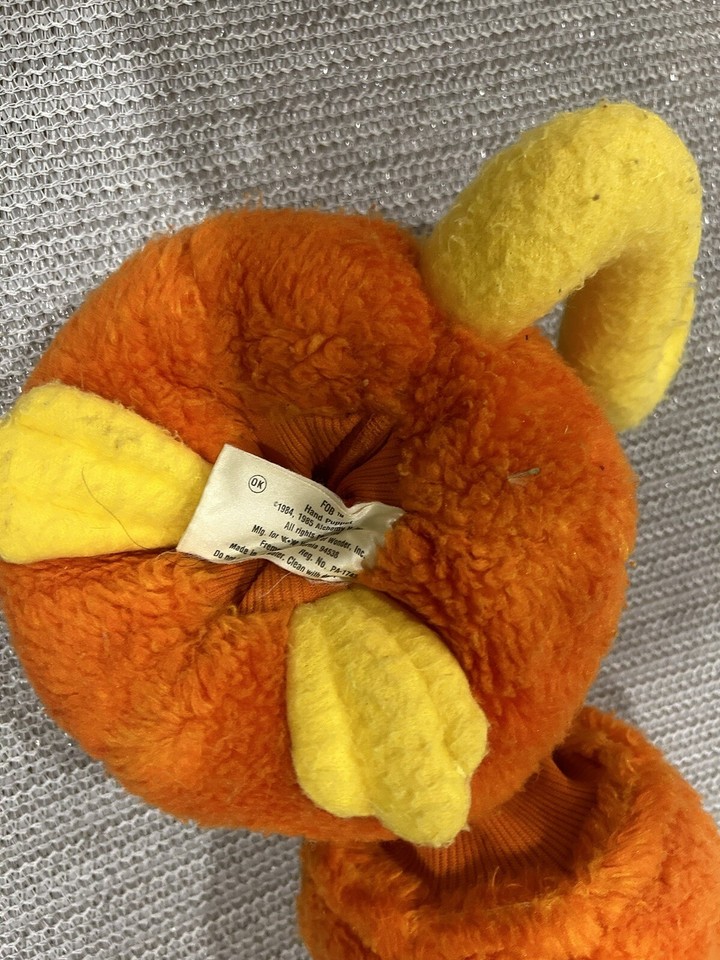 Vintage WOW 1985 Teddy Ruxpin Friend FOB Orange Hand Puppet | eBay