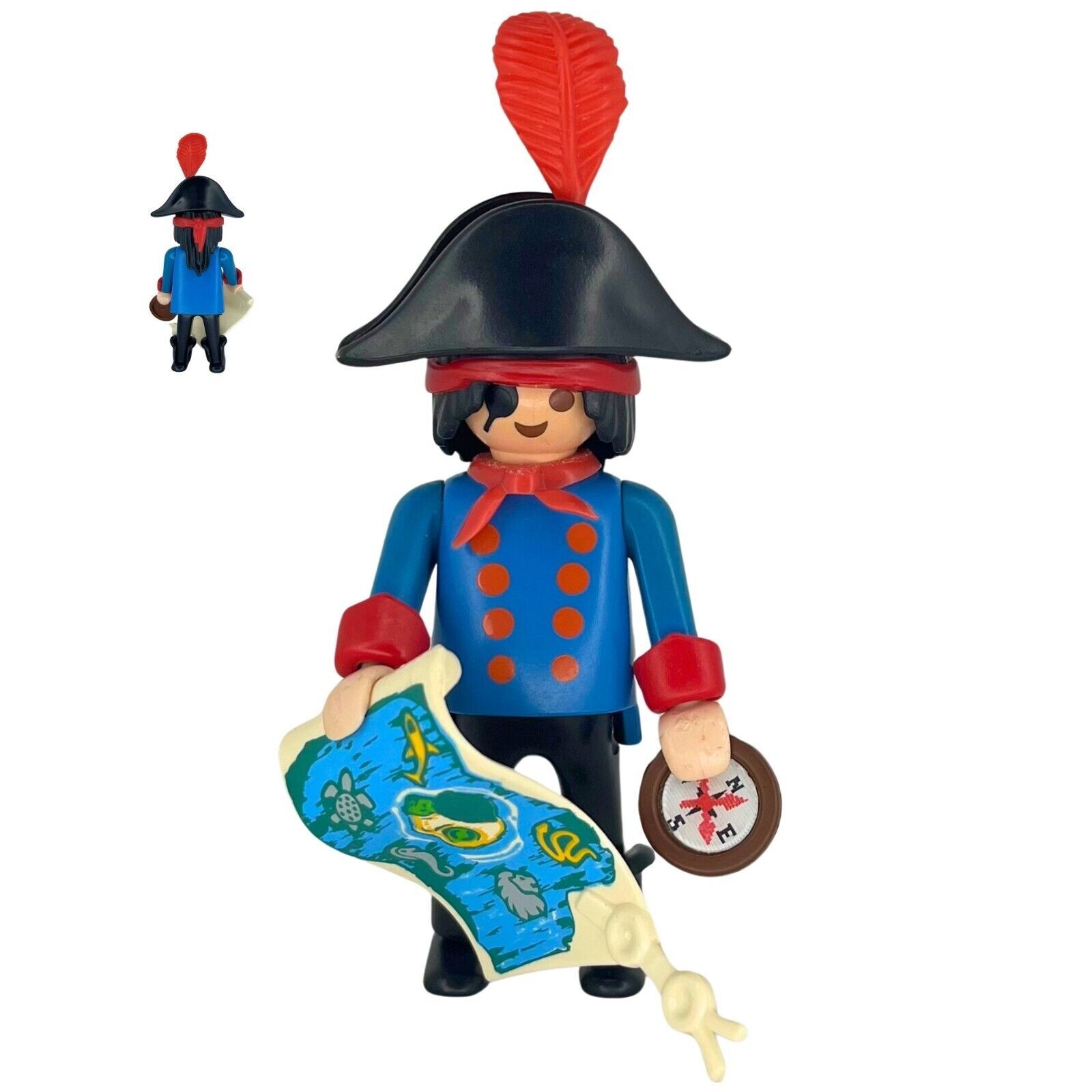 Playmobil figure captain with map and compass | eBay