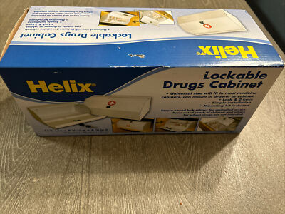 Helix Lockable Drugs Cabinet Metal Mountable Lockbox 11.25" X 4.75" X 4 ...