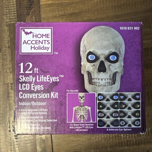 12 ft Skeleton Skelly LifeEyes LCD Eyes Conversion Kit Home Accents ...