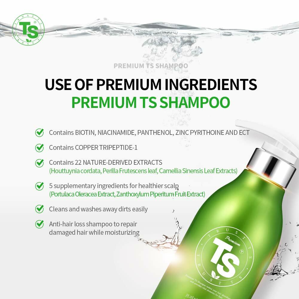 3 Premium TS Shampoo 500ml +2Shampoo 100ml, Hair Loss Shampoo | eBay