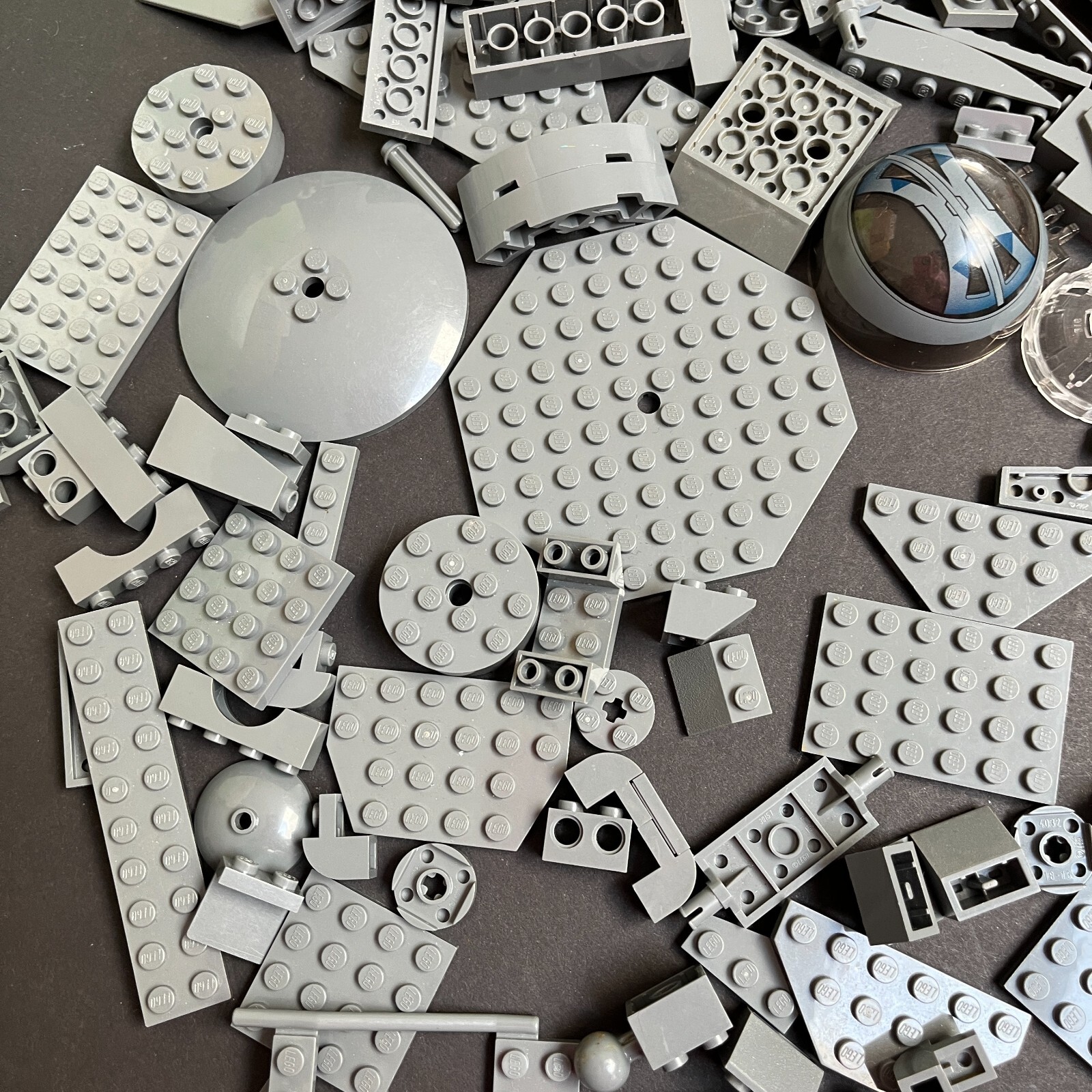 1 lb Lot Dark Gray Lego Piece Huge Bulk Lot Mixed Bricks Parts Star ...