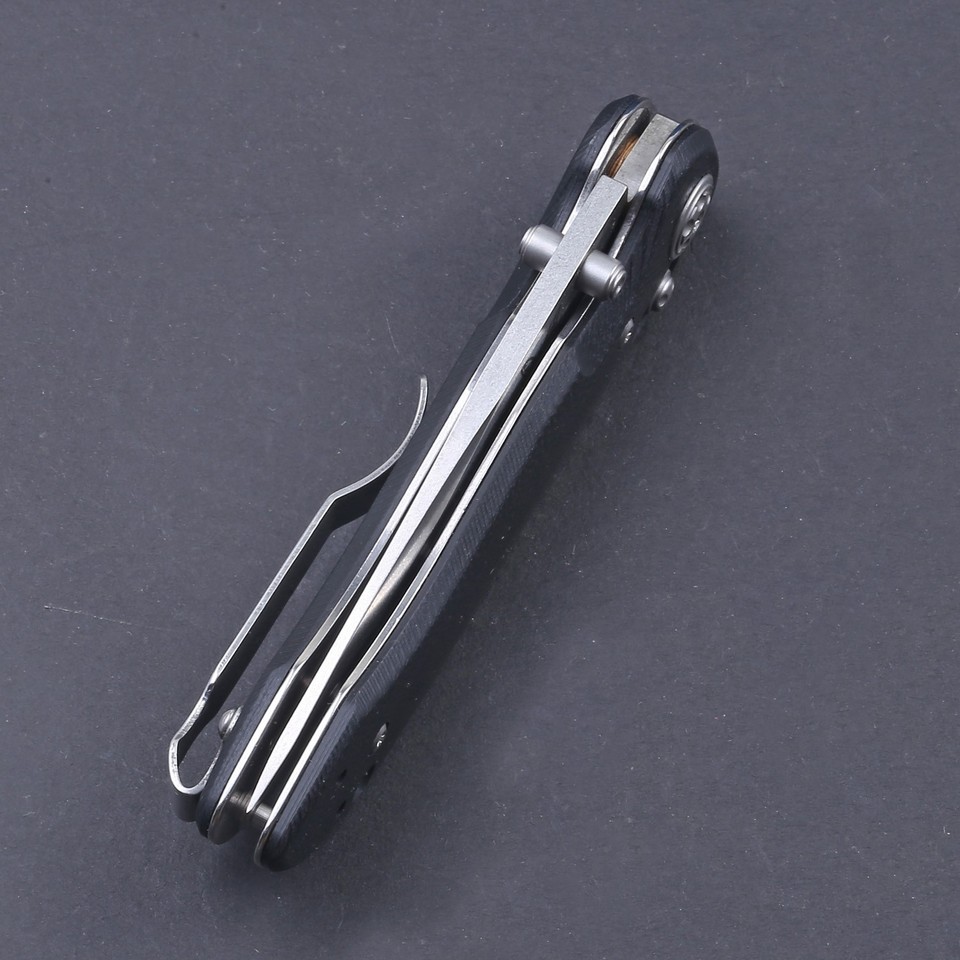 Heavy Duty Black G10 Handle Aixs Lock Pocket Folding Tactical Knife ...