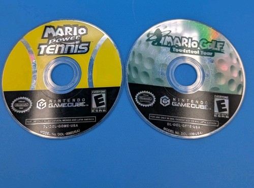Lot Of 2 GameCube Mario Game Discs - Mario Golf & Power Tennis - Tested ...