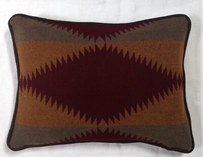 14"x19" Cashmere & Wool Pillow Sagebrush Pattern "Made with Pendleton ...