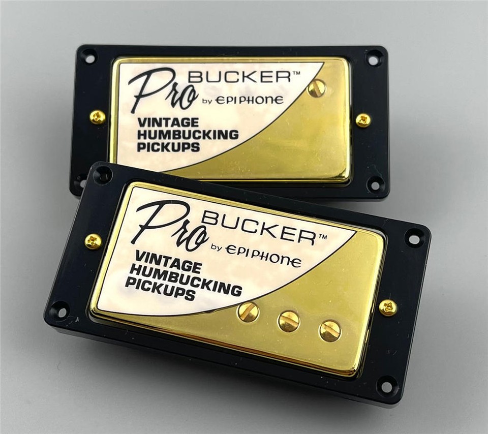 Epiphone USA ProBucker Gold Vintage Humbucker Pickup Set LP&SG 5 Wire ...