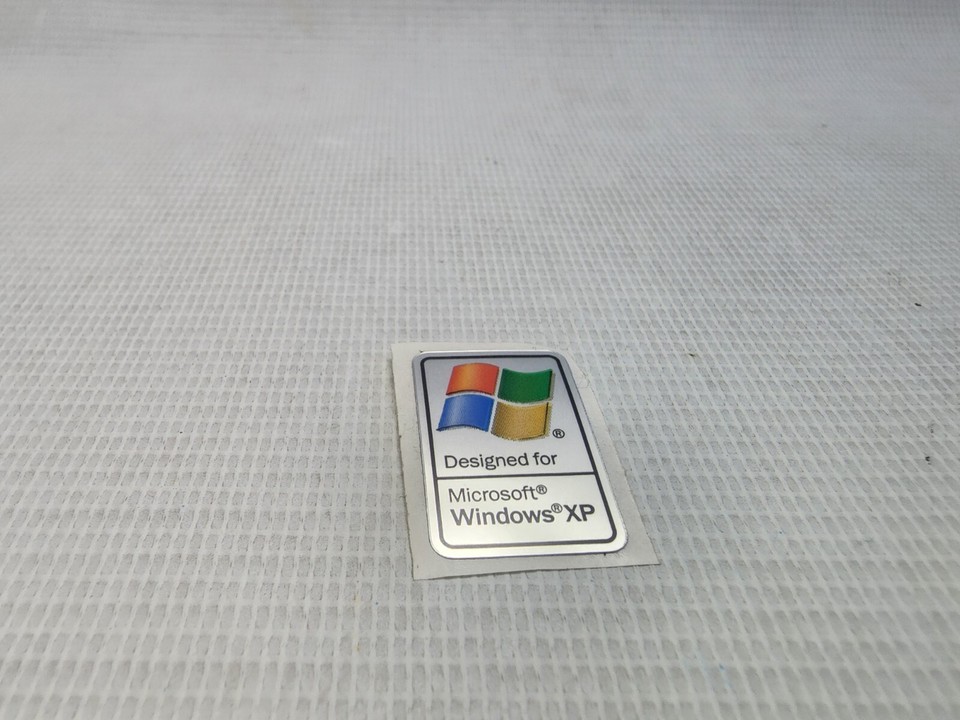 Lot of 4 original unused new computer Sticker Microsoft Windows XP ...