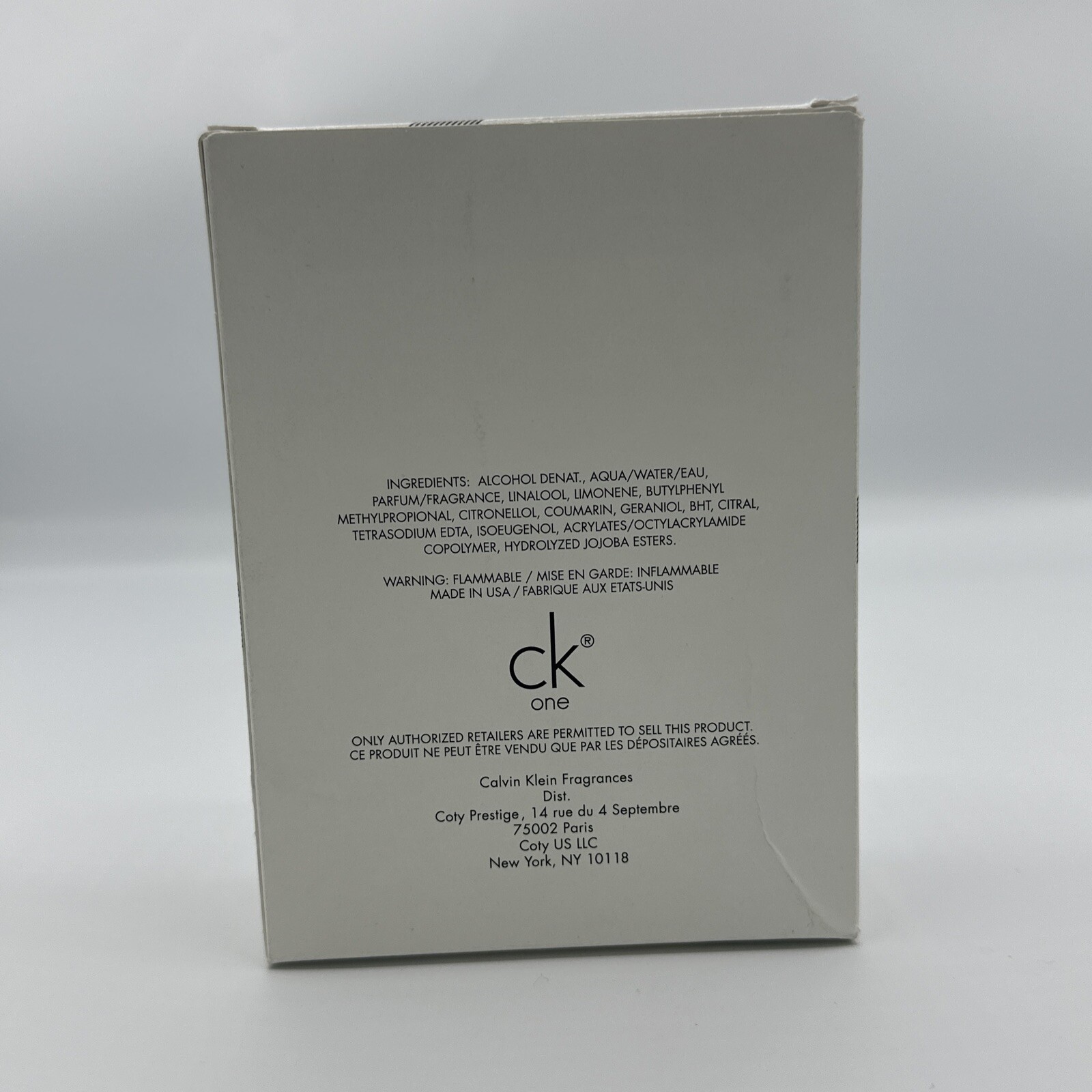 Ck One By Calvin Klein Eau De Toilette .5 fl oz Mini For Men