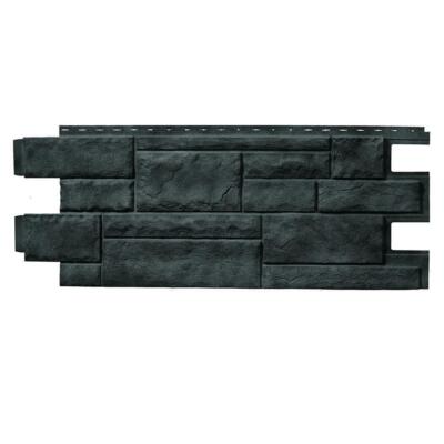 Novik Faux Stone Siding Composite Dry Stack Onyx (9-Panels Per Box, 46 ...