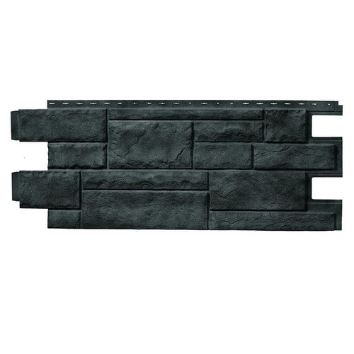 Novik Faux Stone Siding Composite Dry Stack Onyx (9-Panels Per Box, 46 ...