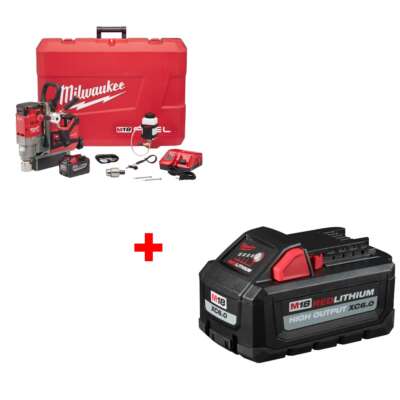 Milwaukee 2788-22HD M18 1-1/2" Magnetic Drill Kit w/ FREE 48-11-1865 ...