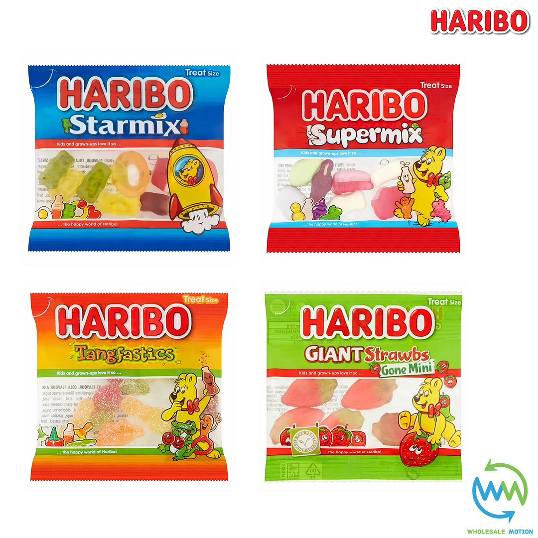 HARIBO 16g Mini Packs SWEETS Party Bag WEDDING Cart TREATS Gummy FILLER ...