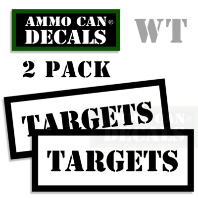 Ammo Can Decals TARGETS Ammo Can Labels for Target Practice Items 3" 2 ...