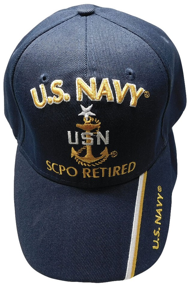NEW! US NAVY USN SCPO RETIRED BALL CAP HAT NAVY LICENSED | eBay
