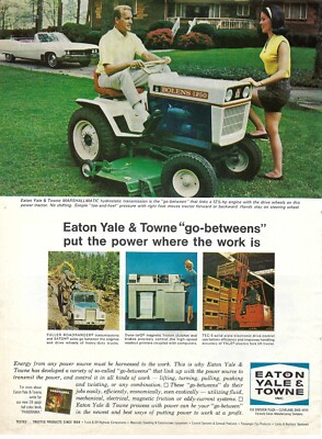 1967 Eaton Yale & Towne Marshallmatic Mower Vintage Magazine Print Ad ...