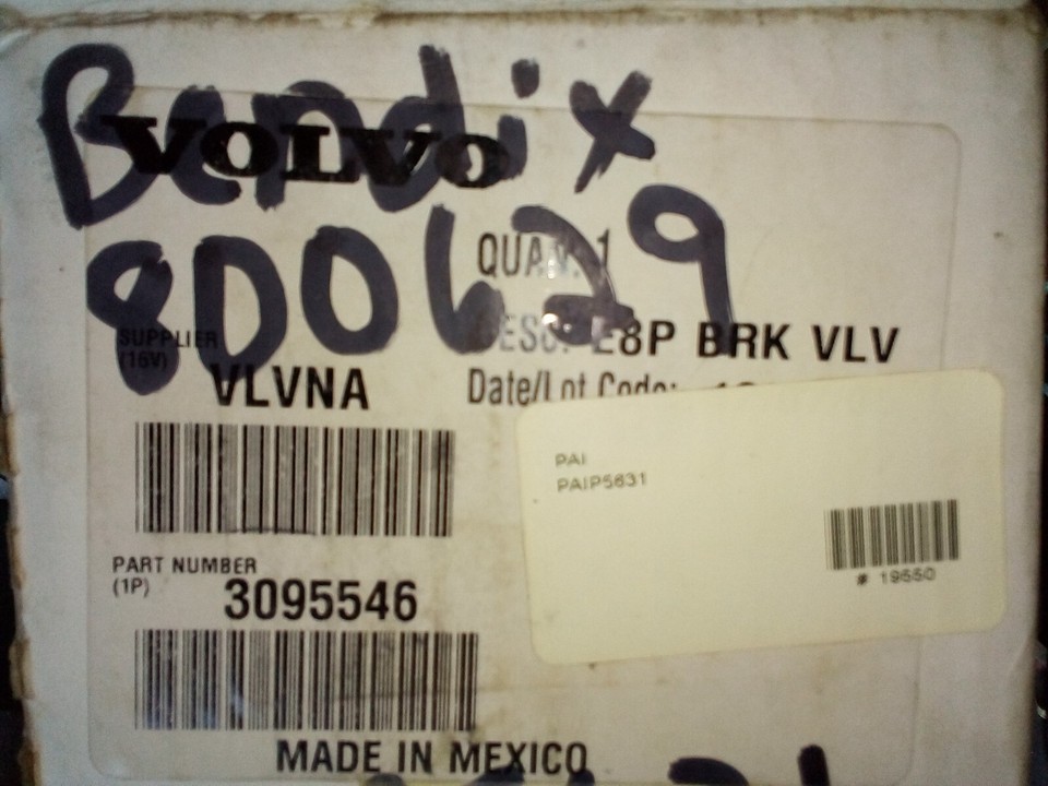 New OEM Bendix 800629 Air Brake Foot Valve for Mack Volvo 3095546 | eBay