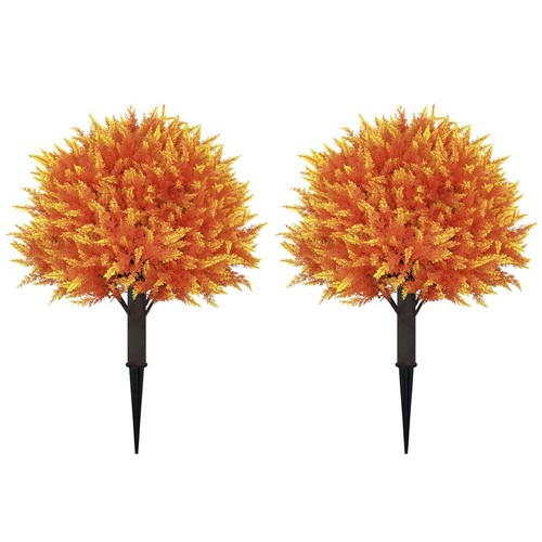 24" Artificial Outdoor Plants Cedar Topiary , UV Resistant Fake Bushes ...
