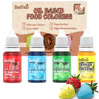Oil Based Food Coloring - 4 Colors Oil Soluble Food Coloring for ...