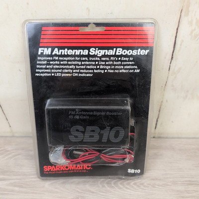 Vintage Sparkomatic SB10 FM Antenna Signal Booster 15 dB Gain New Bad ...