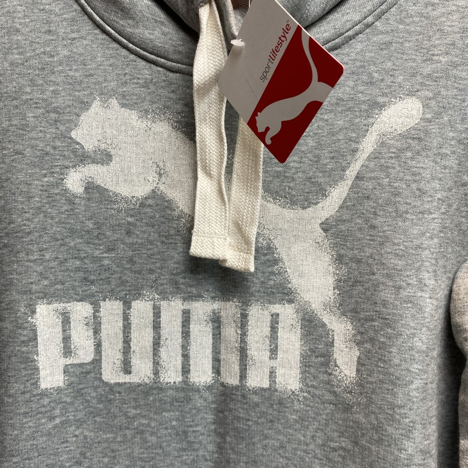 NEW WITH $60 TAGS WOMENS GREY PUMA HOODIE SMALL | eBay