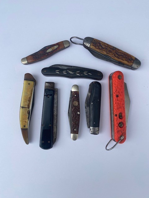 Vintage Pocket Knife Lot 8pc Parts Repair Boker,Kabar and more ,2 with no issues | eBay
