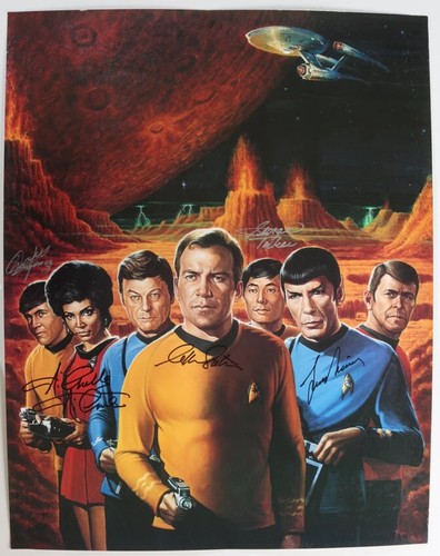 STAR TREK ORIGINAL SERIES Cast Hand Signed With COA! 22x28 | eBay