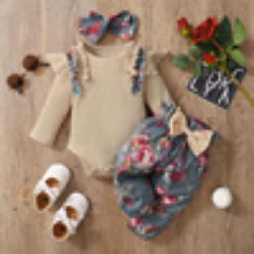 3Pcs Baby Girl Clothes Set Newborn Kids Clothing Childern Clothes Girl ...