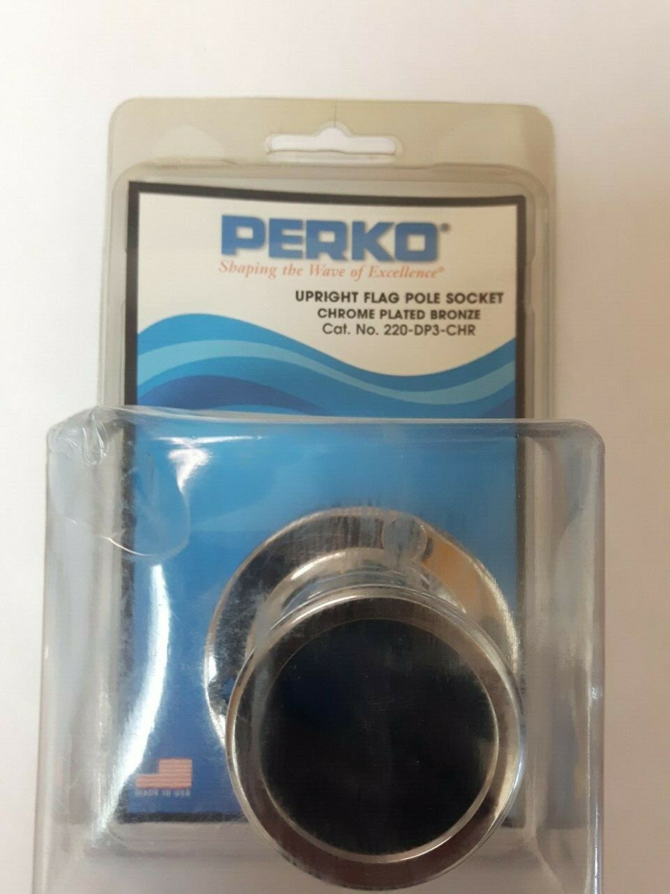 PERKO UPRIGHT FLAG POLE SOCKET # 220DP3CHR | eBay