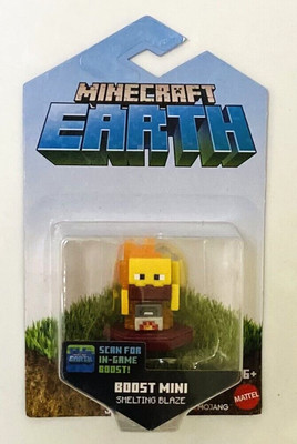 NIB Mattel Minecraft: Earth Boost Minis - Smelting Blaze Mini Figure ...