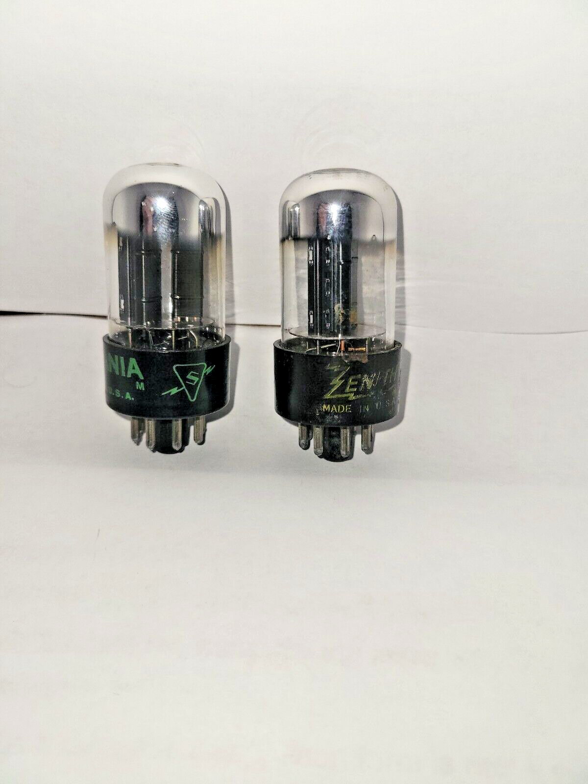 2 Excellent strong Sylvania Chrome Dome 6SN7GTB / 6SN7 tubes #CA8 | eBay