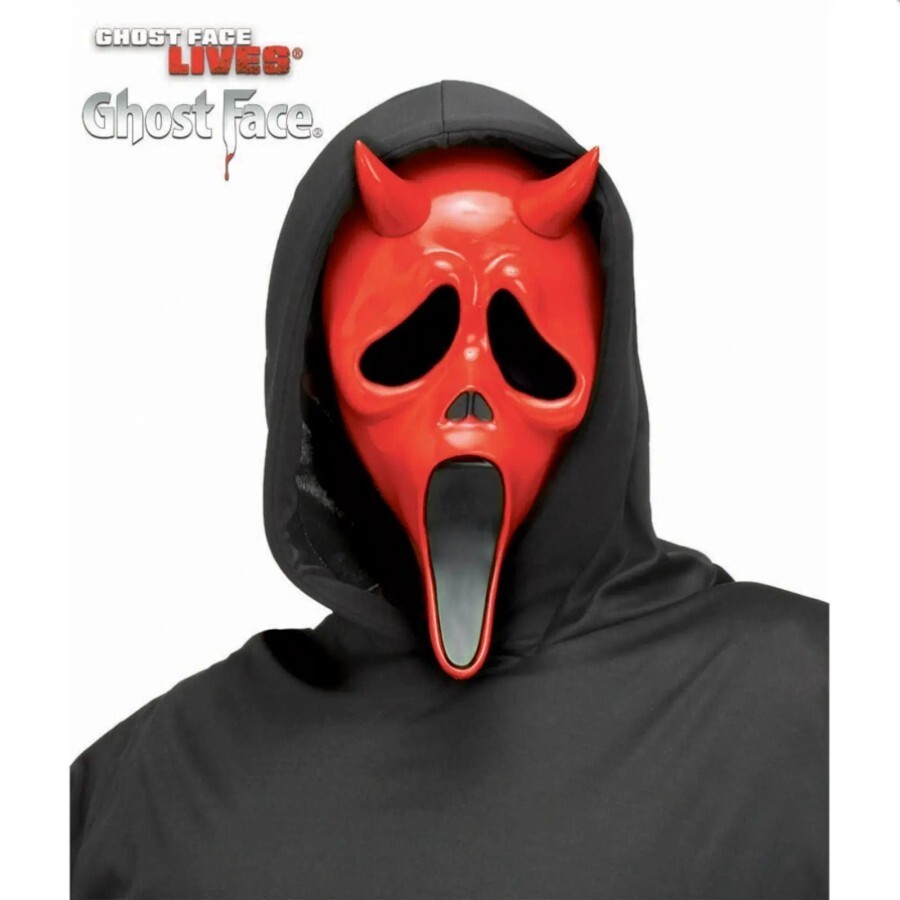 Ghost Face Devil Face Mask - Fun World Fabric Shroud | eBay