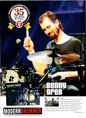 2011 Drum Print Ad Modern Drummer Benny Greb A2 | eBay