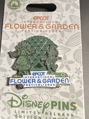 Disney 2024 Epcot Flower & Garden Festival Alice & Madhatter LR Pin | eBay