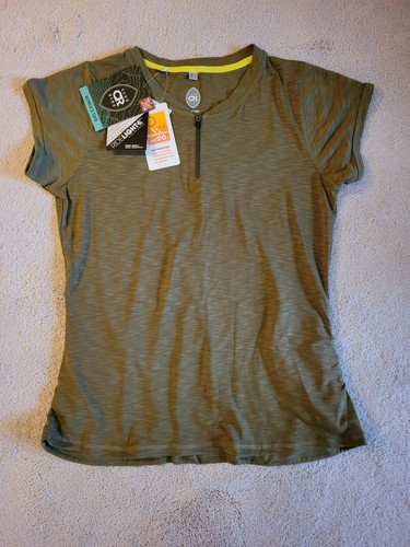 Womens Club Ride Large Green Cycling UPF 20 Protection Reflective Top ...