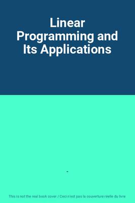 Linear Programming and Its Applications | eBay