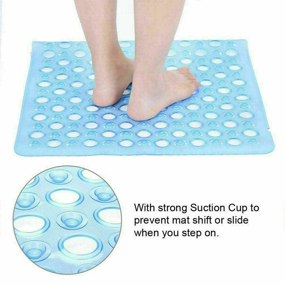 Hygienic Anti Non Slip Bath Shower Room Safety Suction Mat Bathroom ...