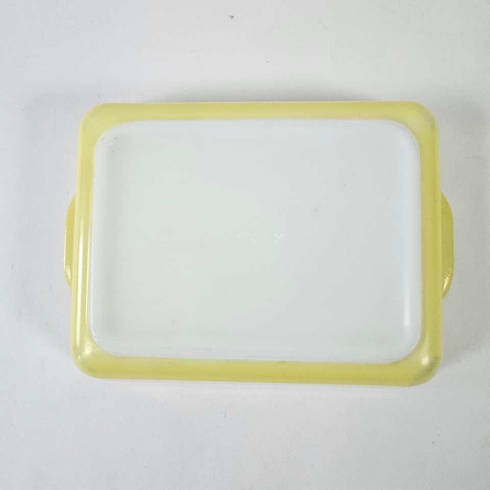 Vintage Pyrex Primary Yellow Baking Casserole Refrigerator Dish 0503 ...