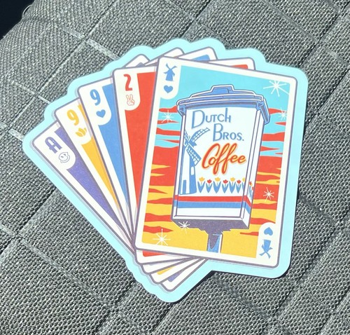 DUTCH BROS Sticker drop July 2, 2025 - Playing Your Cards - ships free ...