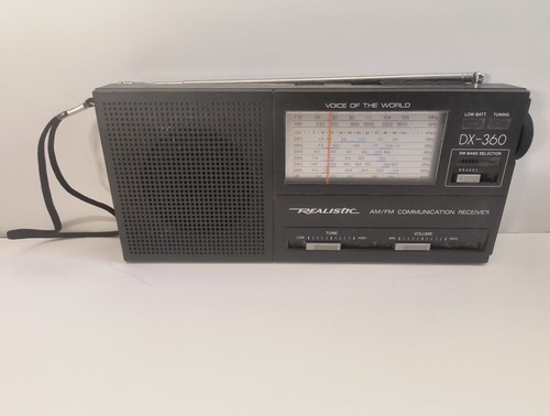 Realistic DX-360 communication Receive AM/FM w/extendable antenna ...