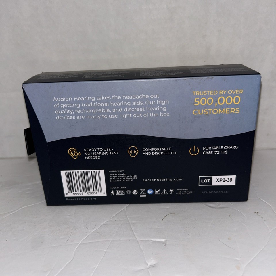 Audien ATOM PRO 2 Wireless Rechargeable OTC Hearing Aid For Parts Fast ...