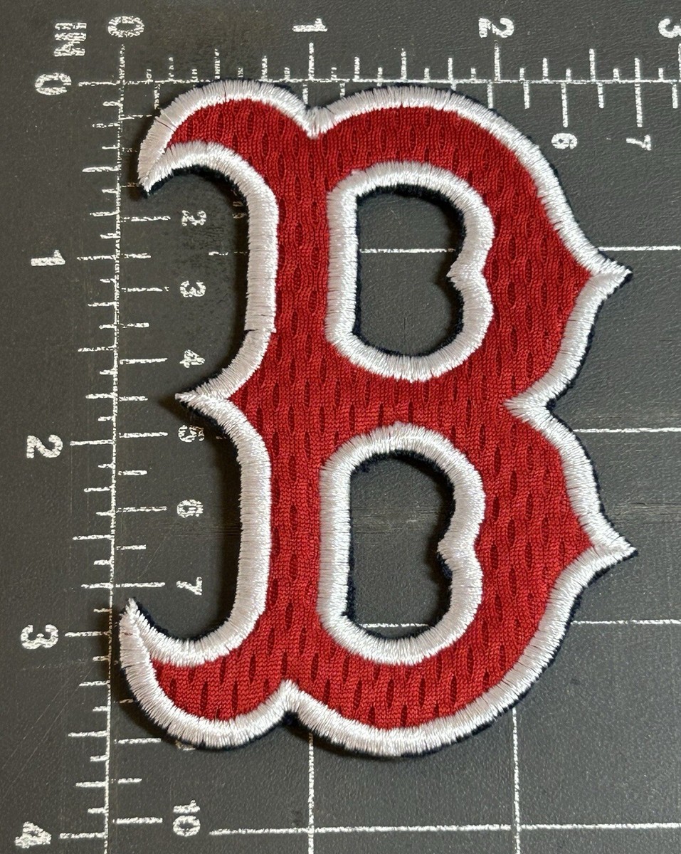 Mlb Letter Logo BOSTON RED SOX MLB BASEBALL VINTAGE 2.5" CHENILLE