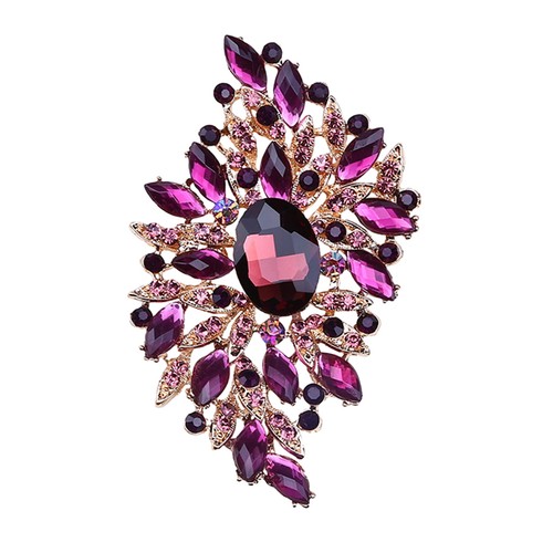 Clothing Brooch Wear-resistant Pin Vintage Glass Rhinestone for Hats ...