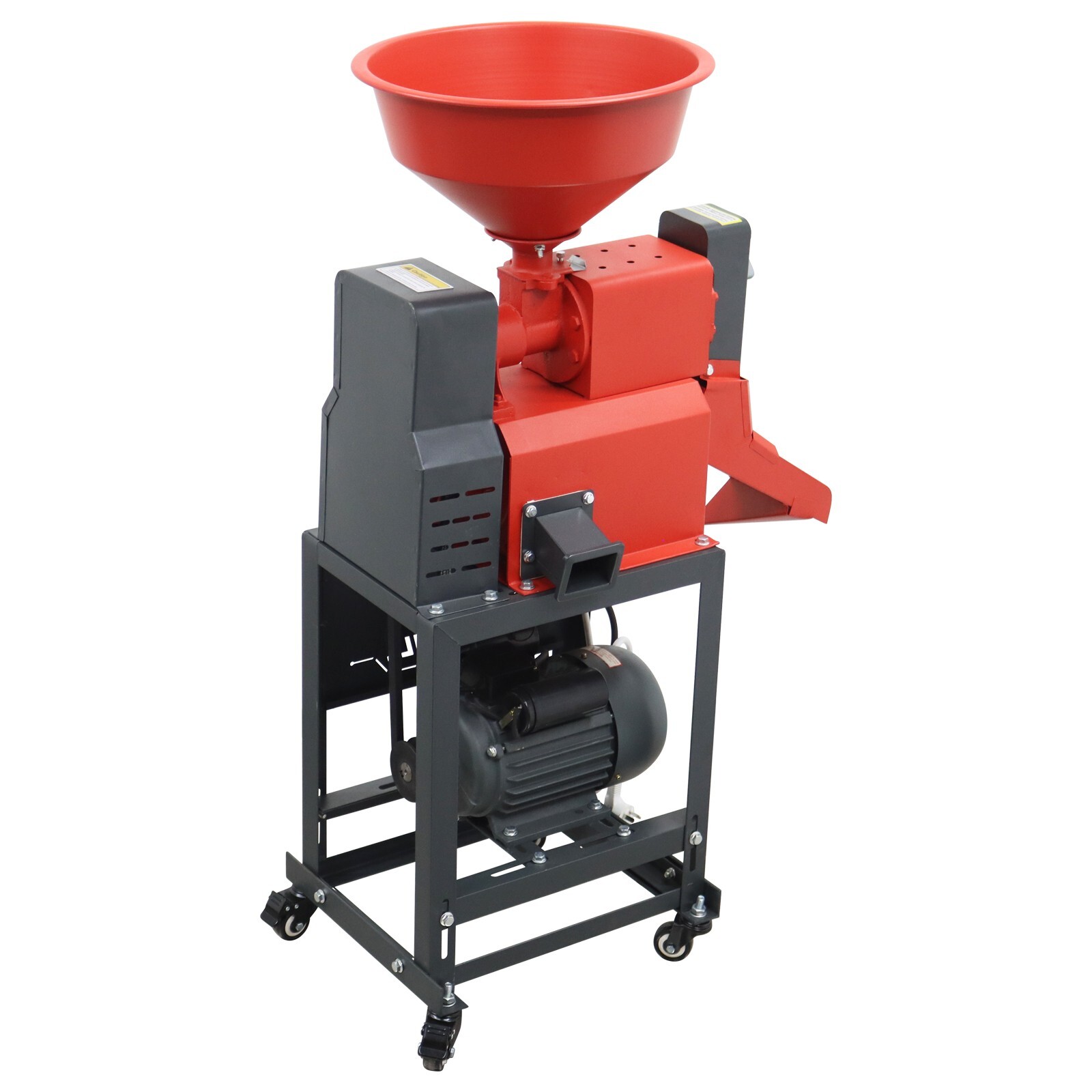 220V Rice Sheller Peeling Huller Machine 2.4HP Powerful Rice Miller ...